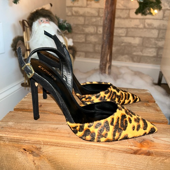 Express | Shoes | Cheetah Heels | Poshmark